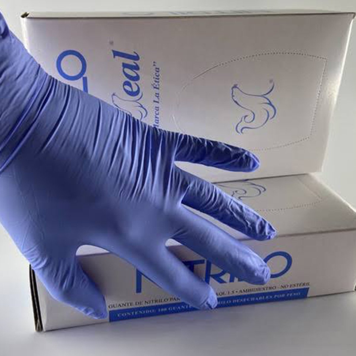 Guantes de nitrilo lila Uniseal – Lennox Supply